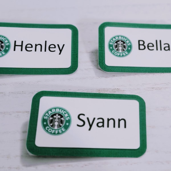 Starbucks Name Tag - Etsy