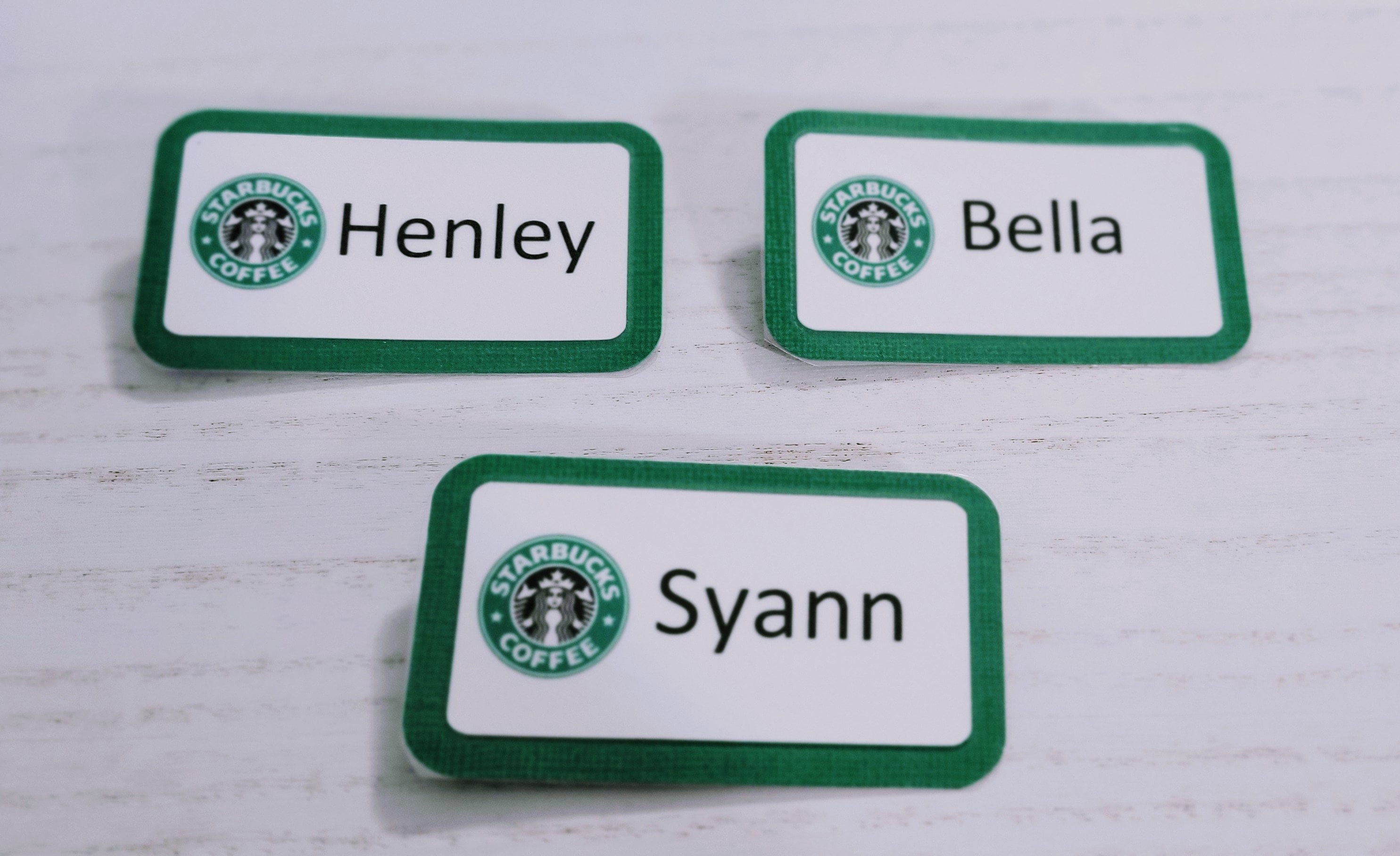 Starbucks Party Name Tags Set of 12/starbucks Birthday Party/starbucks ...