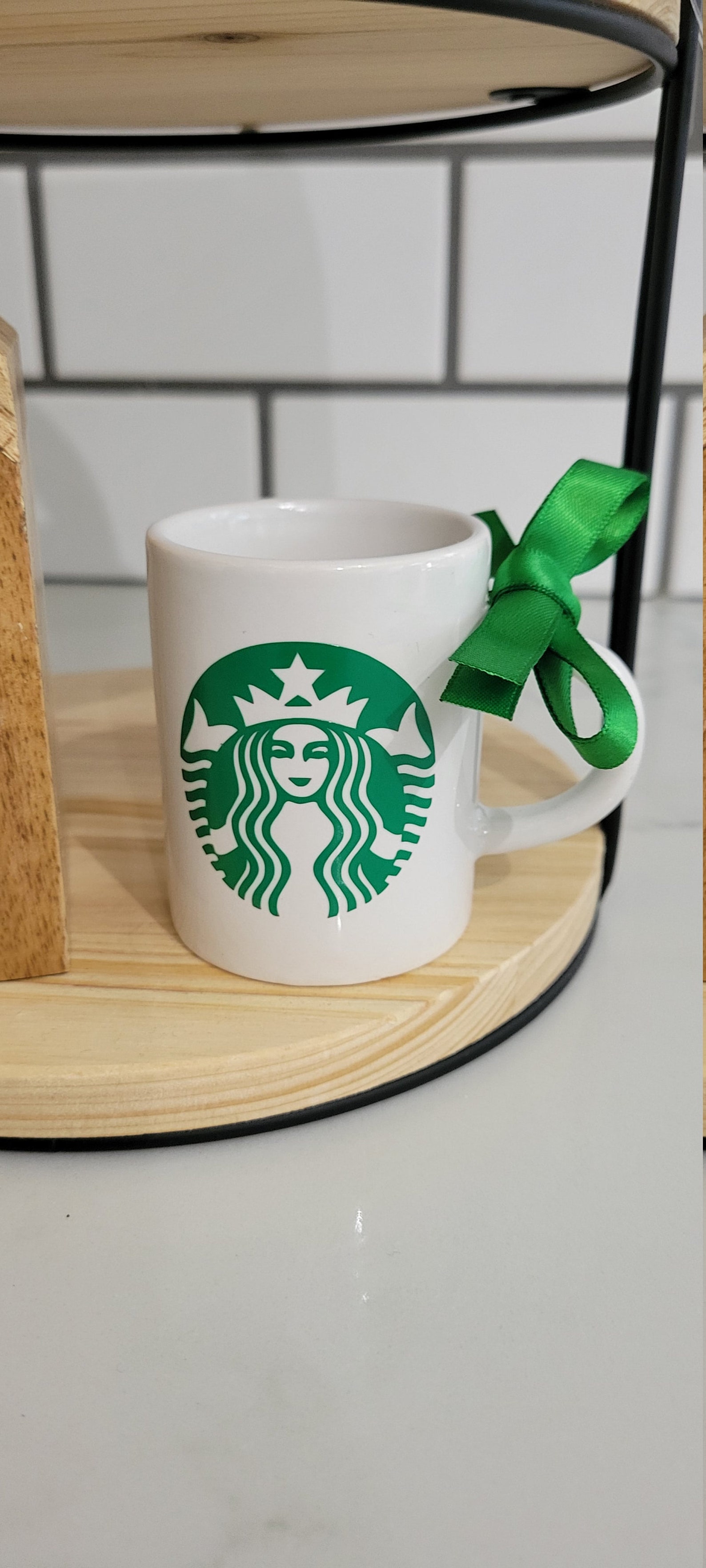 Starbucks Mini Coffee Cup / Farmhouse Tiered Tray/ Rae Dunn - Etsy