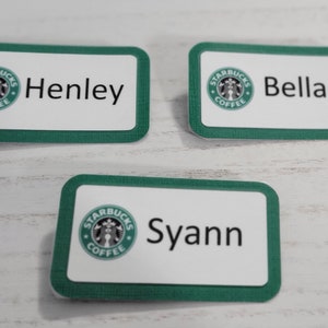 Starbucks Party Name Tags Set of 12/starbucks Birthday Party/starbucks ...