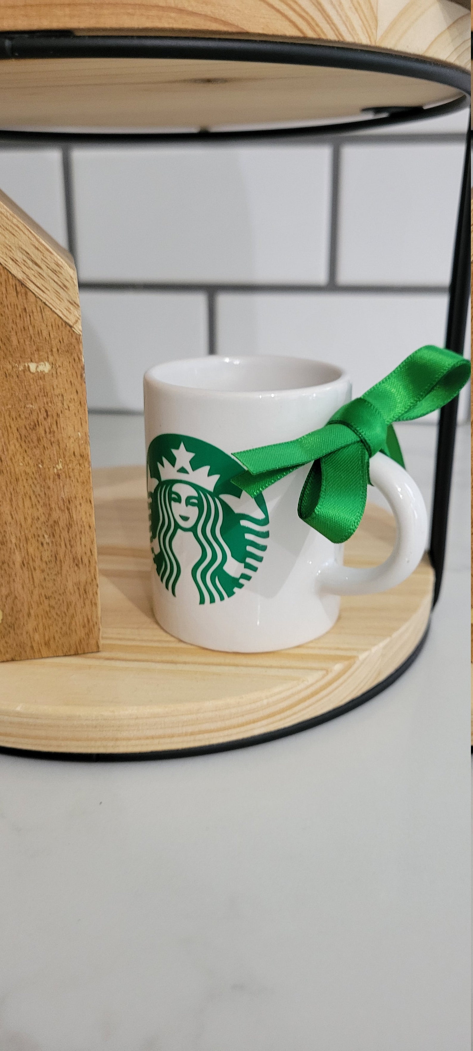 Starbucks Mini Coffee Cup / Farmhouse Tiered Tray/ Rae Dunn - Etsy