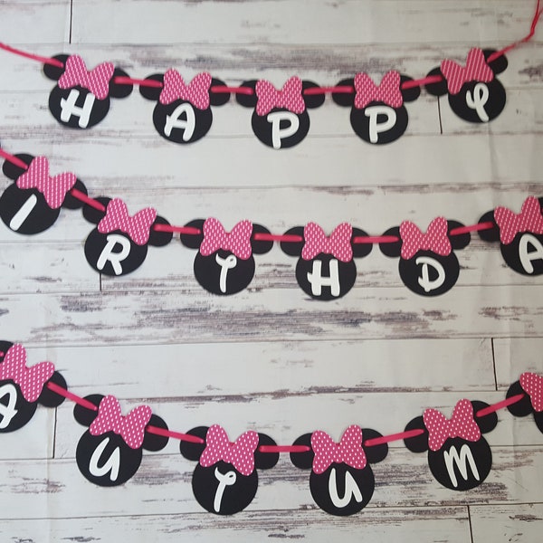 Minnie Mouse Banner - Etsy