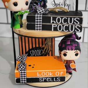 Hocus Pocus Book Stack| Halloween | Rae Dunn | Book of Spells | Hocus ...