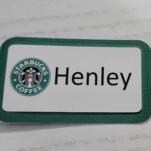 Starbucks Party Name Tags Set of 12/starbucks Birthday Party/starbucks ...