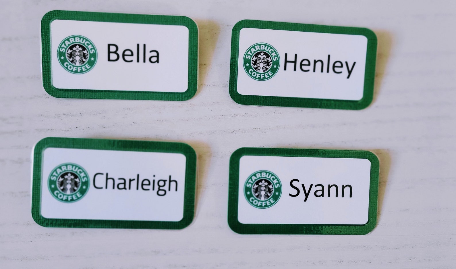 Starbucks Party Name Tags Set of 12/starbucks Birthday Party/starbucks ...