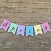 Easter Banner Garland Party Wall Decor Photo Backdrop Spring Pastel ...