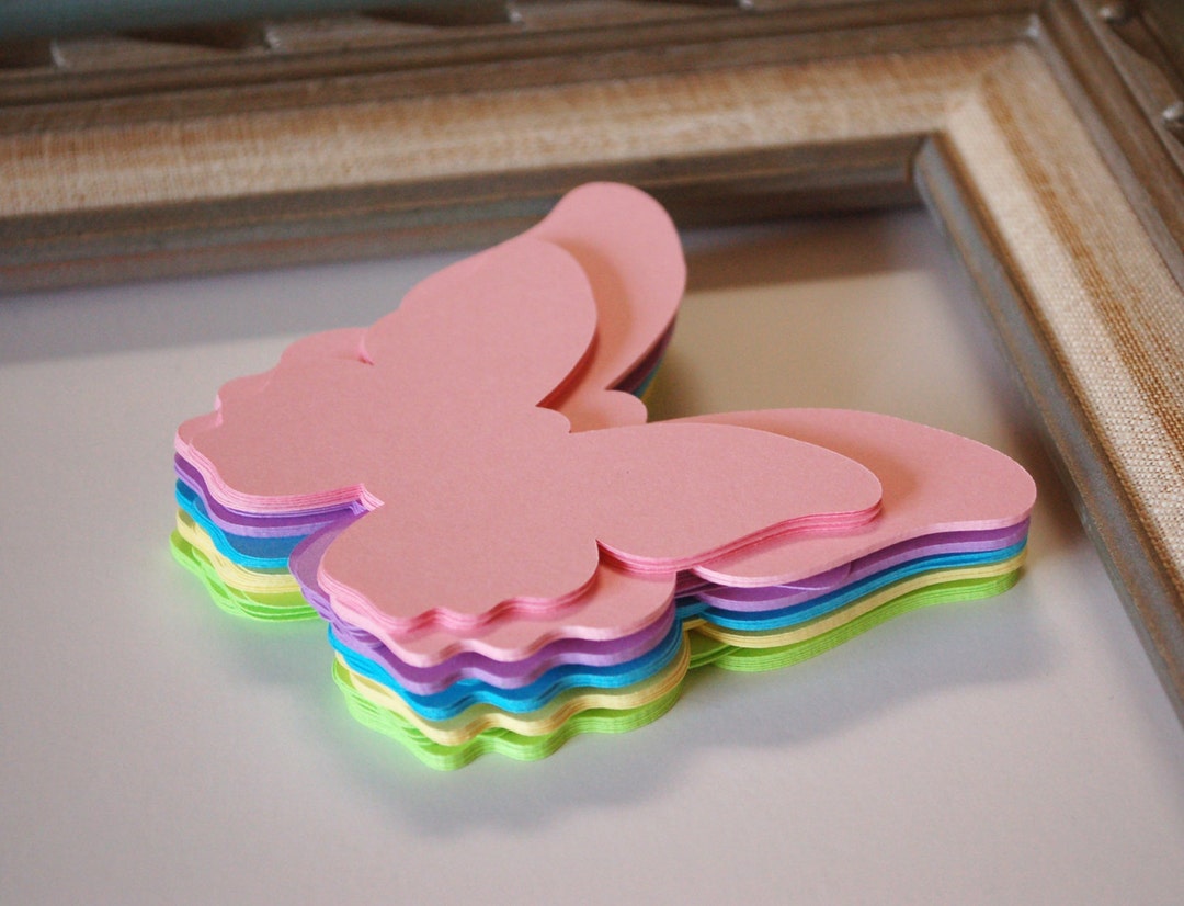 Paper Butterfly Cutouts Die Cut Spring Baby Shower LOVE Wedding Party ...