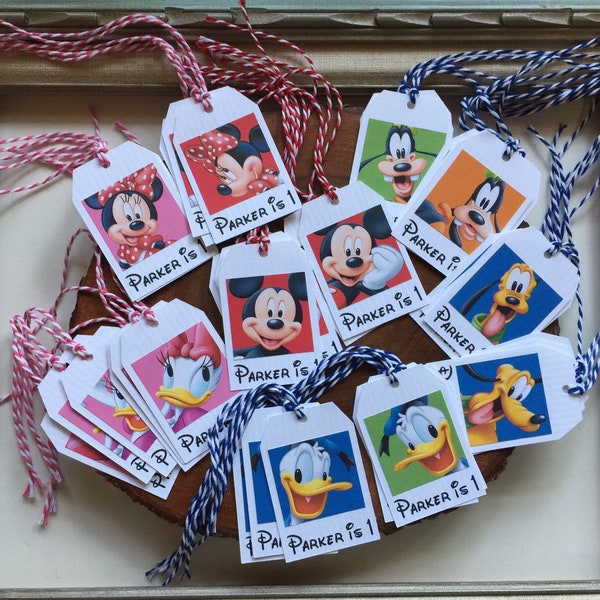 Mickey Mouse Goodie Bag Stickers - Etsy