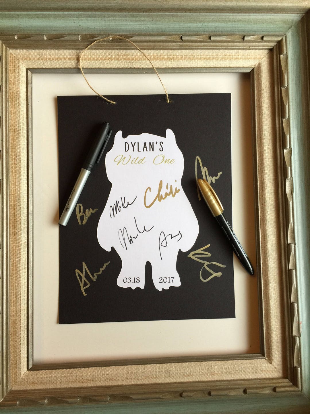 Where the Wild Things Are Party Guest Book Sign Wild One First Birthday ...