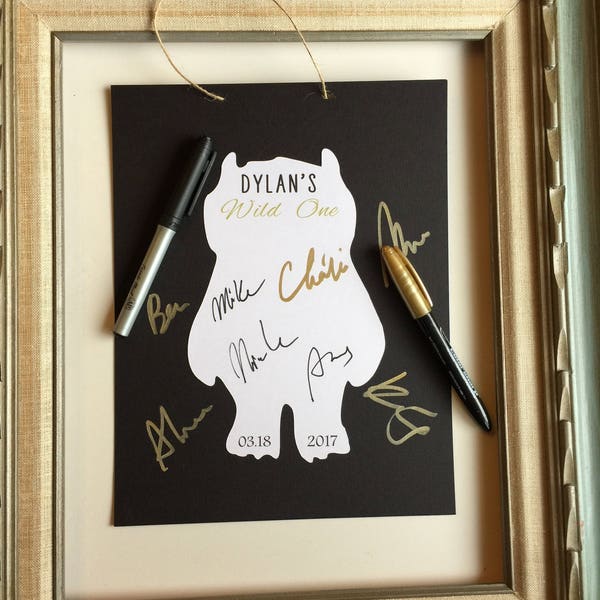 Wild One Guest Book - Etsy