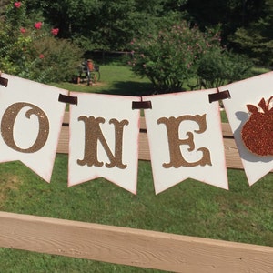 Pumpkin Banner Fall HIGH CHAIR ONE Birthday Banner One Year Old 1st ...