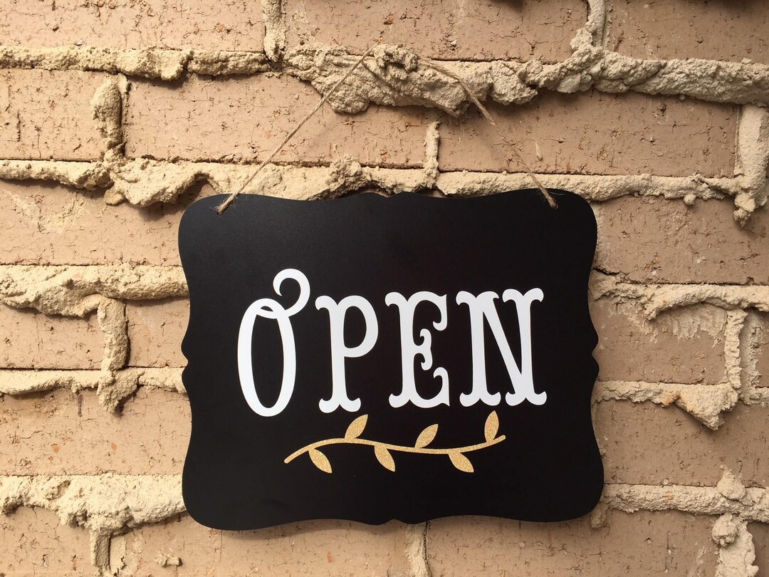 Business Sign | Store Sign | Open Close Sign | Wall Decor | Office ...