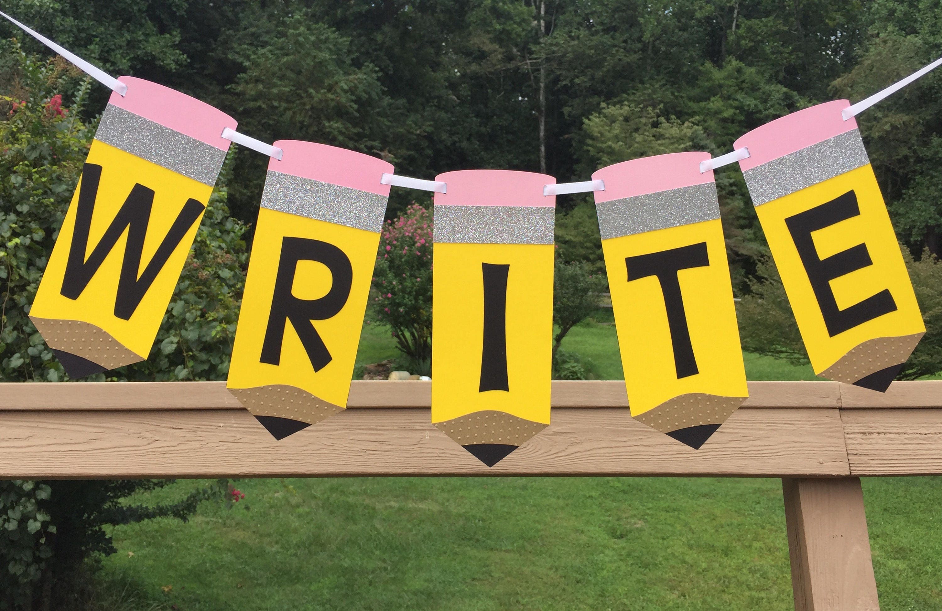 Write Banner Back to School Classroom Banner Decoration | Etsy