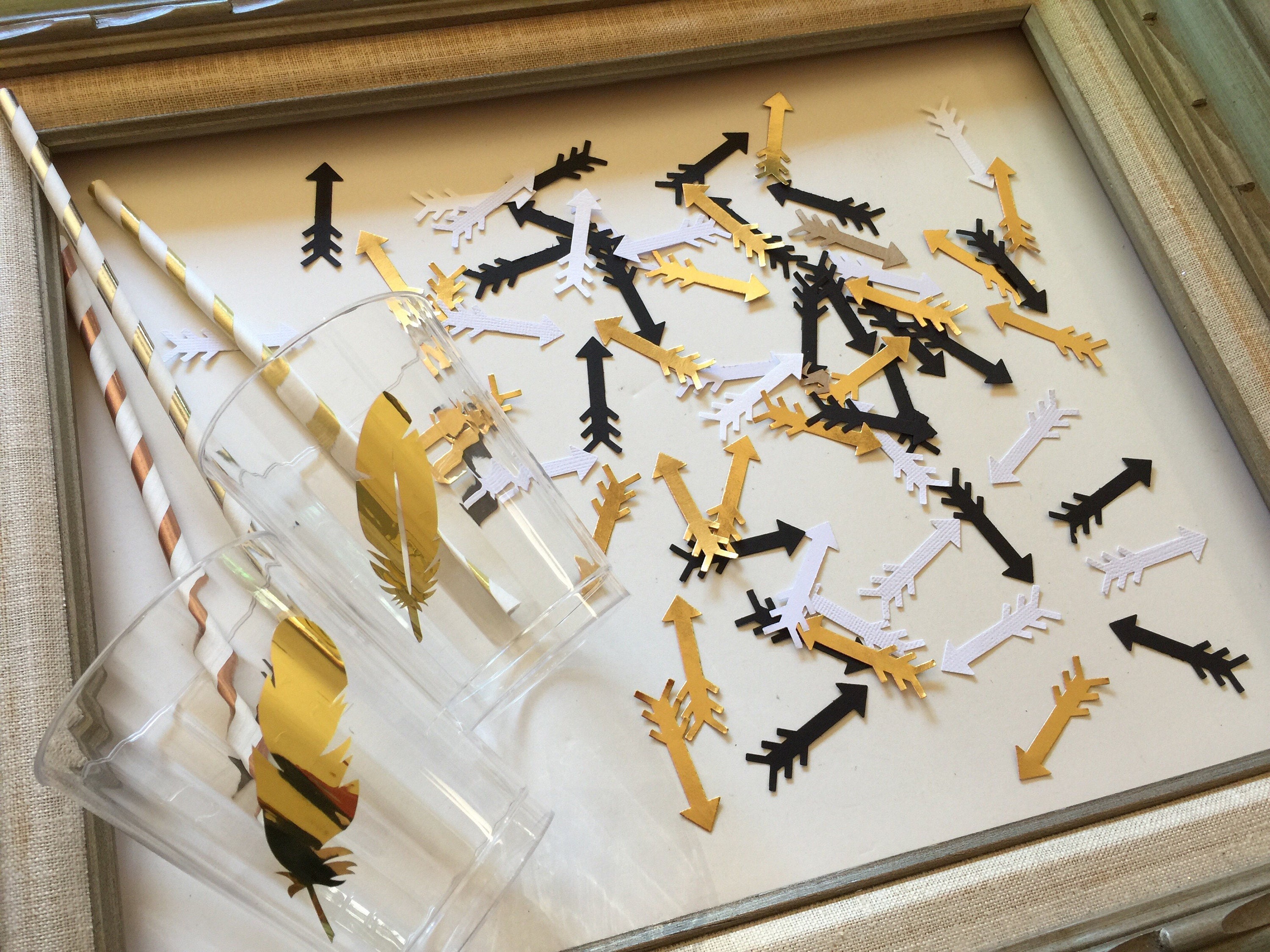 Boho Arrow Confetti Wedding Tribal Baby Shower Party Decor | Etsy