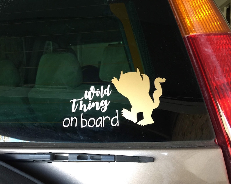 Where the Wild Things Are Car Decal Stickers Window Vinyl Wild One ...