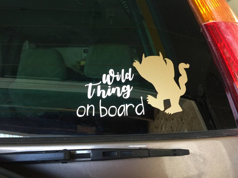 Where the Wild Things Are Car Decal Stickers Window Vinyl Wild One ...