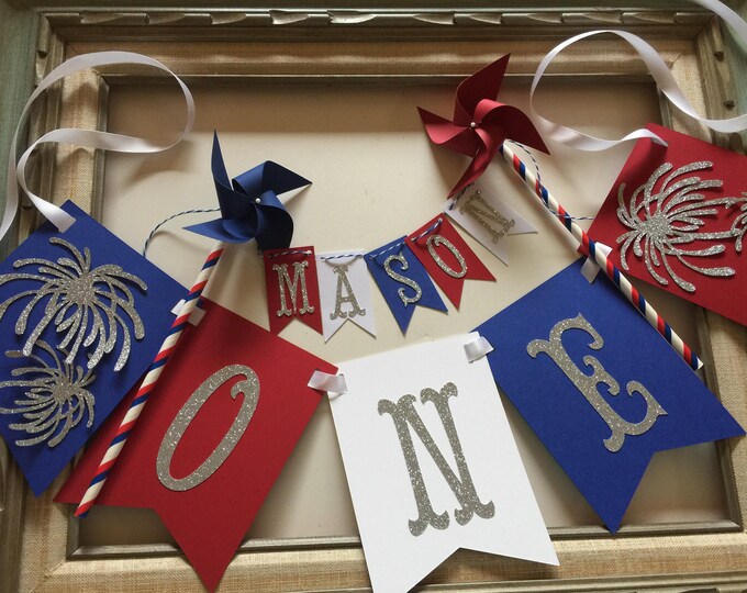Little Firecracker Banner Memorial Day July 4th of July Sparkle Party ...