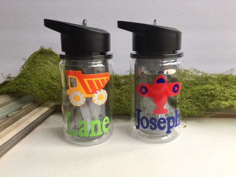 Airplane Water Bottle Boy Personalized Water Bottles Air Plane - Etsy