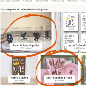 Where the Wild Things Are Party Chalkboard Vinyl Stickers Wild One ...