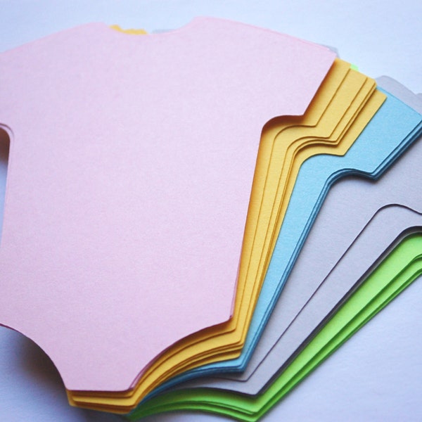 Baby Onesies Cutout Paper - Etsy