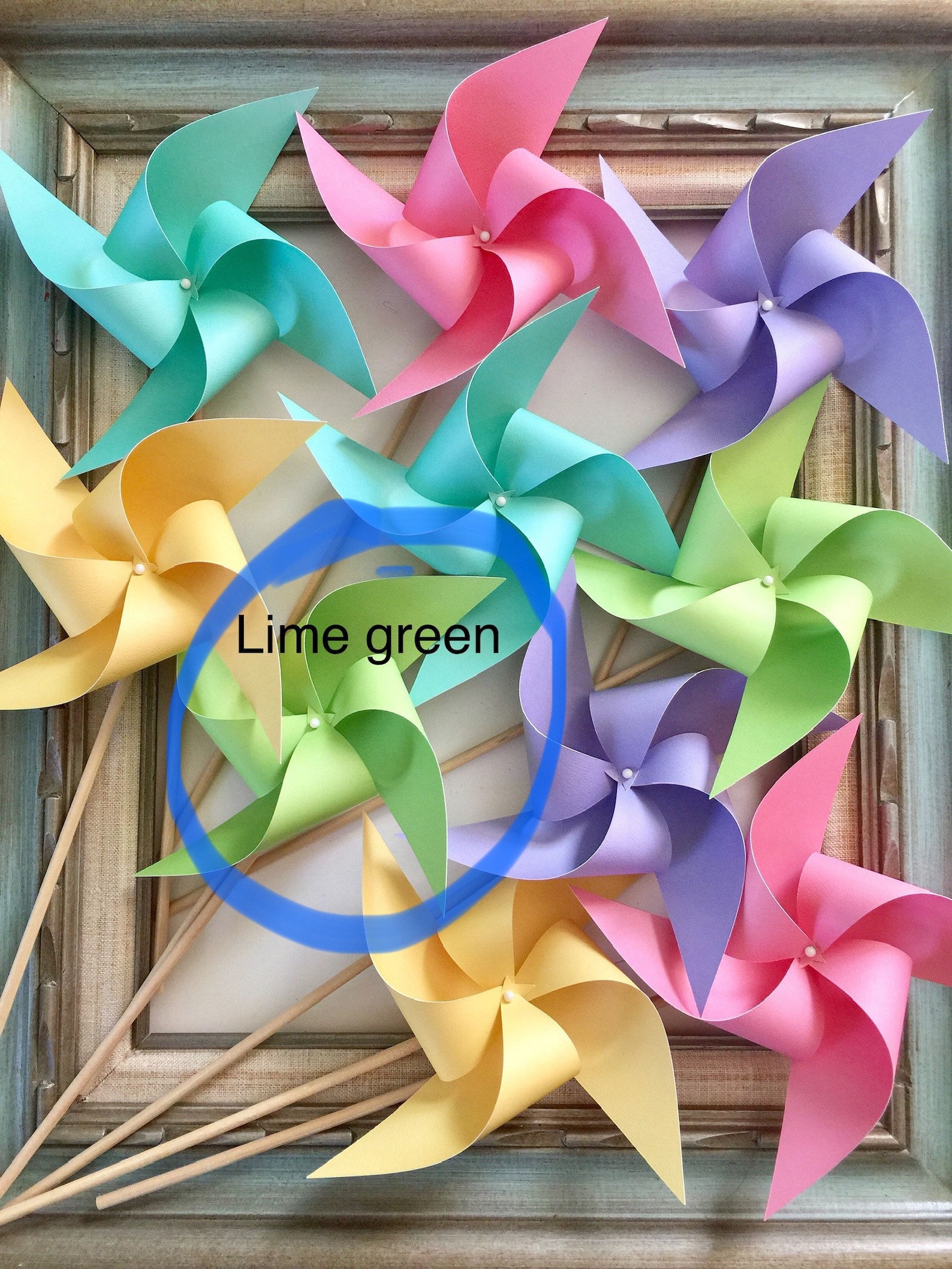 Pastel Spinning Paper Pinwheels Large Pastel Centerpieces - Etsy