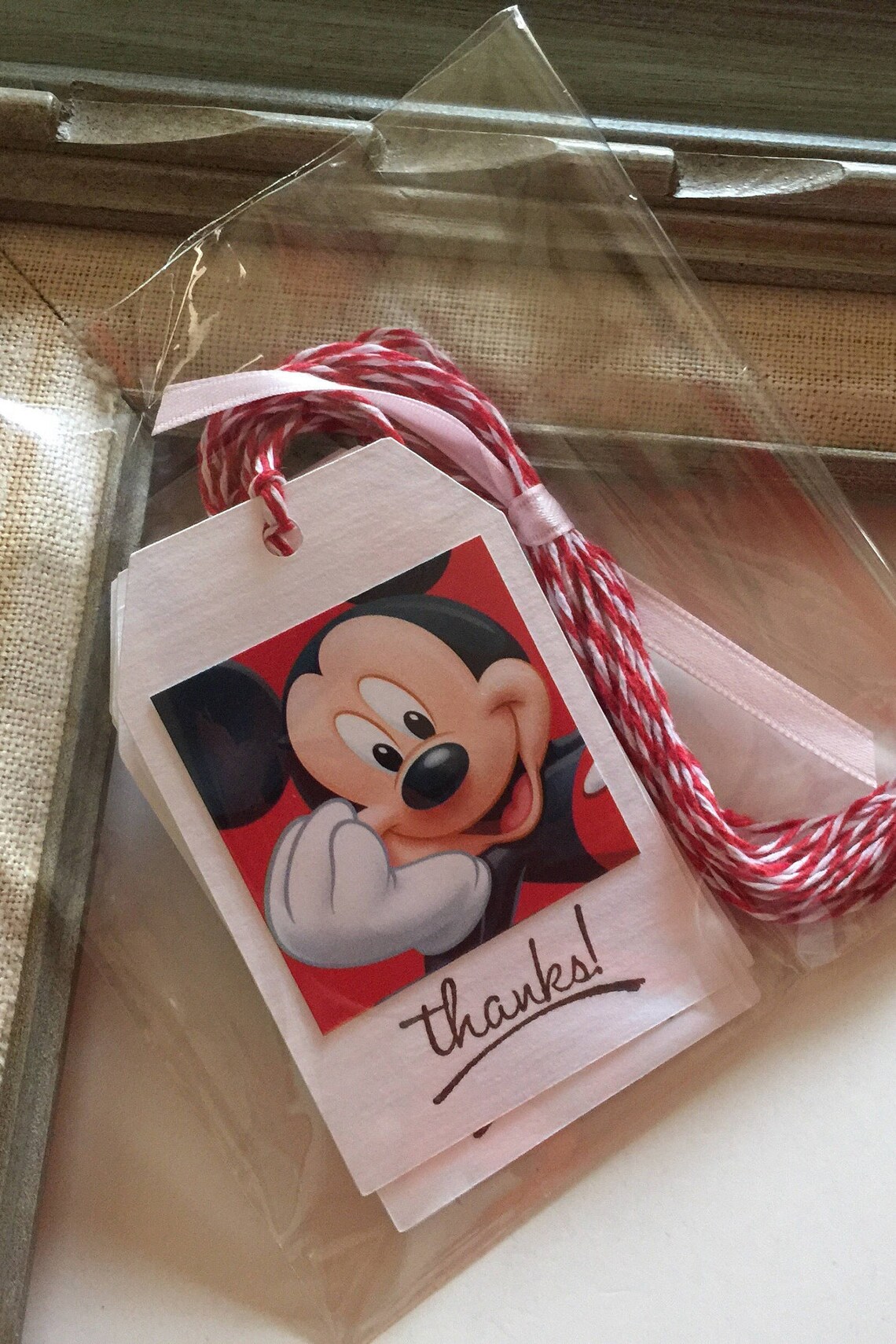 Mickey Mouse Favor Tag Gift Tag Goodie Bag Minnie Mickey and - Etsy