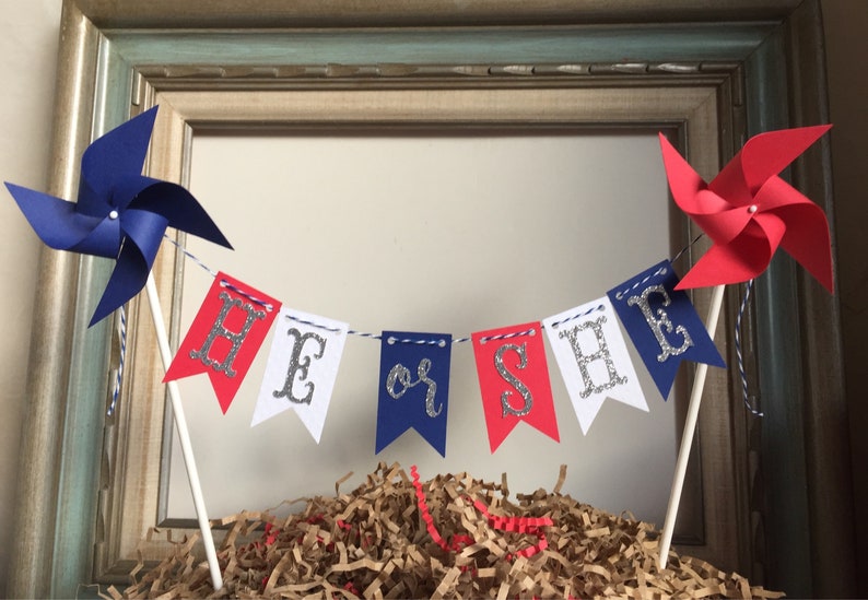 Oh Baby Cake Topper Banner Pennant Topper July 4th Baby | Etsy