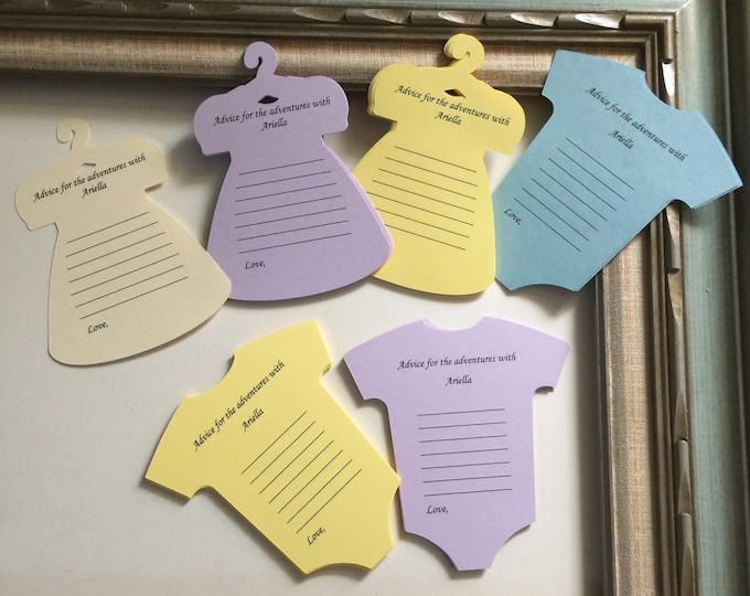 Tutu Cute Advice Cards Tutu Baby Shower Advice Cards Baby Shower ...