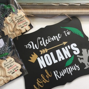 Where the Wild Things Are Party Guest Book Sign Wild One First Birthday ...