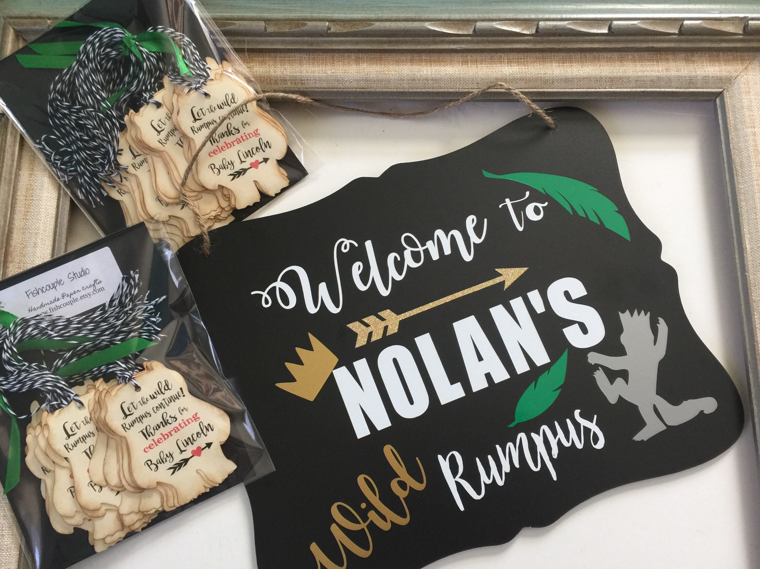 Where the Wild Things Are Party Guest Book Sign Wild One First - Etsy