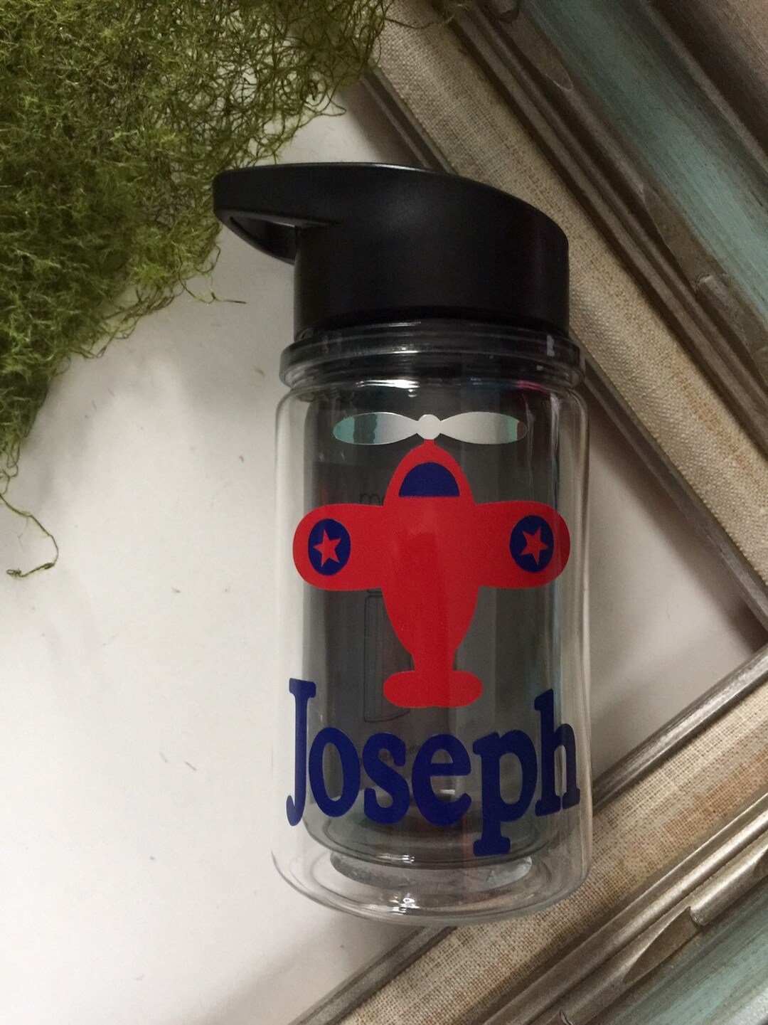 Airplane Water Bottle Boy Personalized Water Bottles Air Plane School ...