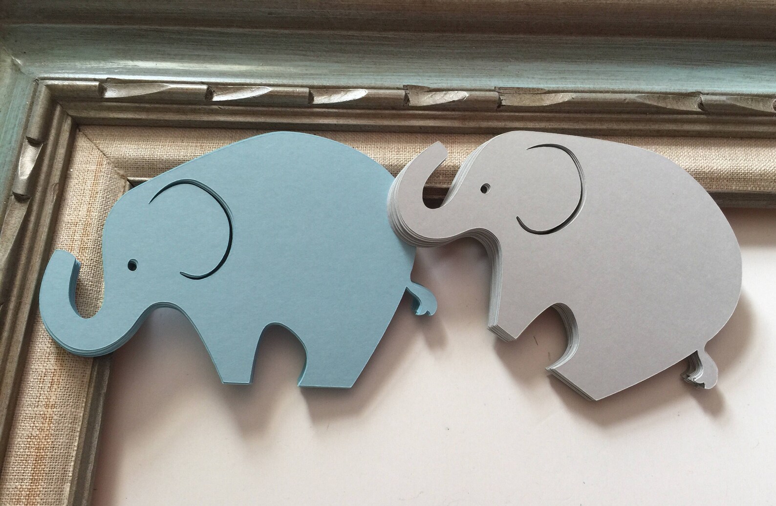 Baby Shower Elephant Die Cut Cutout Cut Outs Paper Parent - Etsy