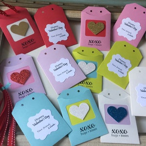 Kids Valentine's Day Class Favors Heart Envelopes Heart Gift Card ...