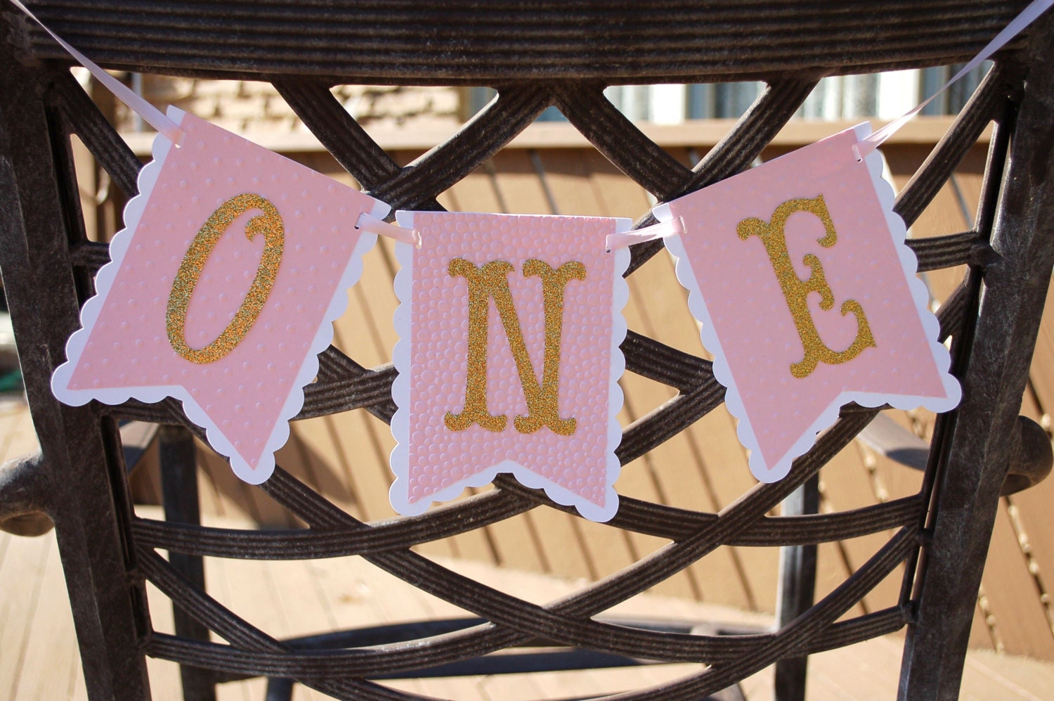 HIGH CHAIR ONE Birthday Party Banner One Year Old 1st First Birthday ...