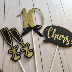 Milestone Birthday Wedding Anniversary Centerpiece Glitter | Etsy