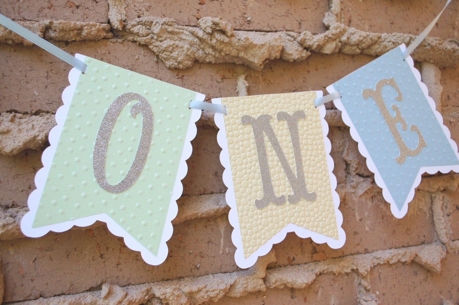Boy HIGH CHAIR ONE Birthday Party Banner One Year Old 1st - Etsy