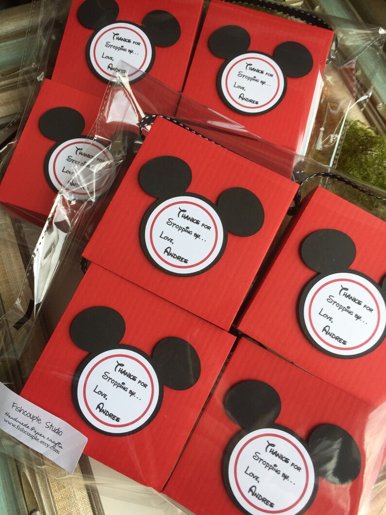 Mickey Mouse Gift Favor Box Gift Bag Toddler 1st Birthday - Etsy
