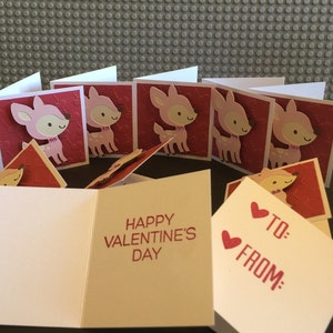 Kids Valentine's Card Favor Set / Classroom Exchange Lollipop / Mini ...