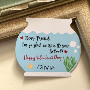 Gold Fish Valentine Day Class Favors, Kids Swim Fish Bowl Class Favor ...