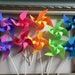 Rainbow Party Pinwheel Easter Table Decor Spinning Windmill Wedding ...