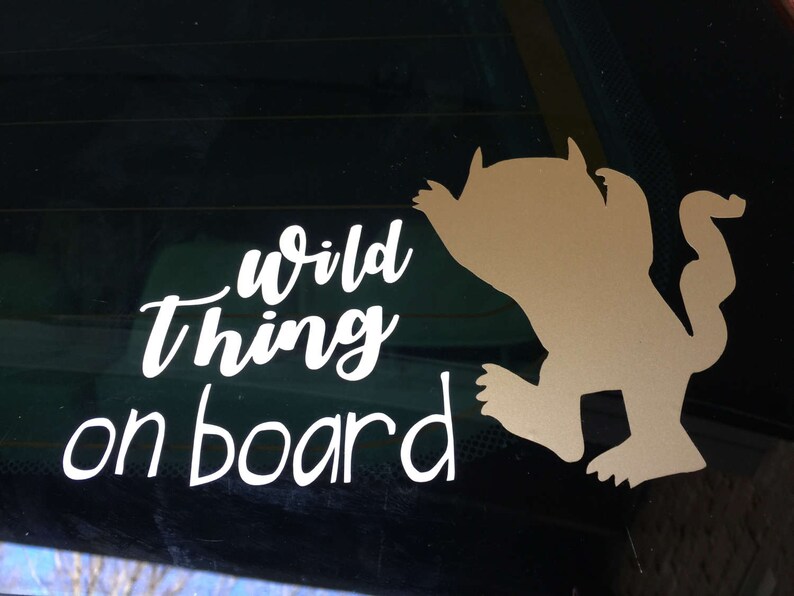 Where the Wild Things Are Car Decal Stickers Window Vinyl Wild One ...
