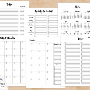 Printable Planners Modern Daily Planner, Weekly Planner, Printable ...