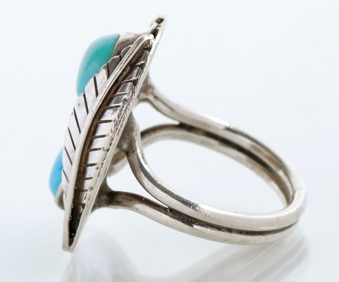 Native American Vintage Native American Sterling Silver Double ...