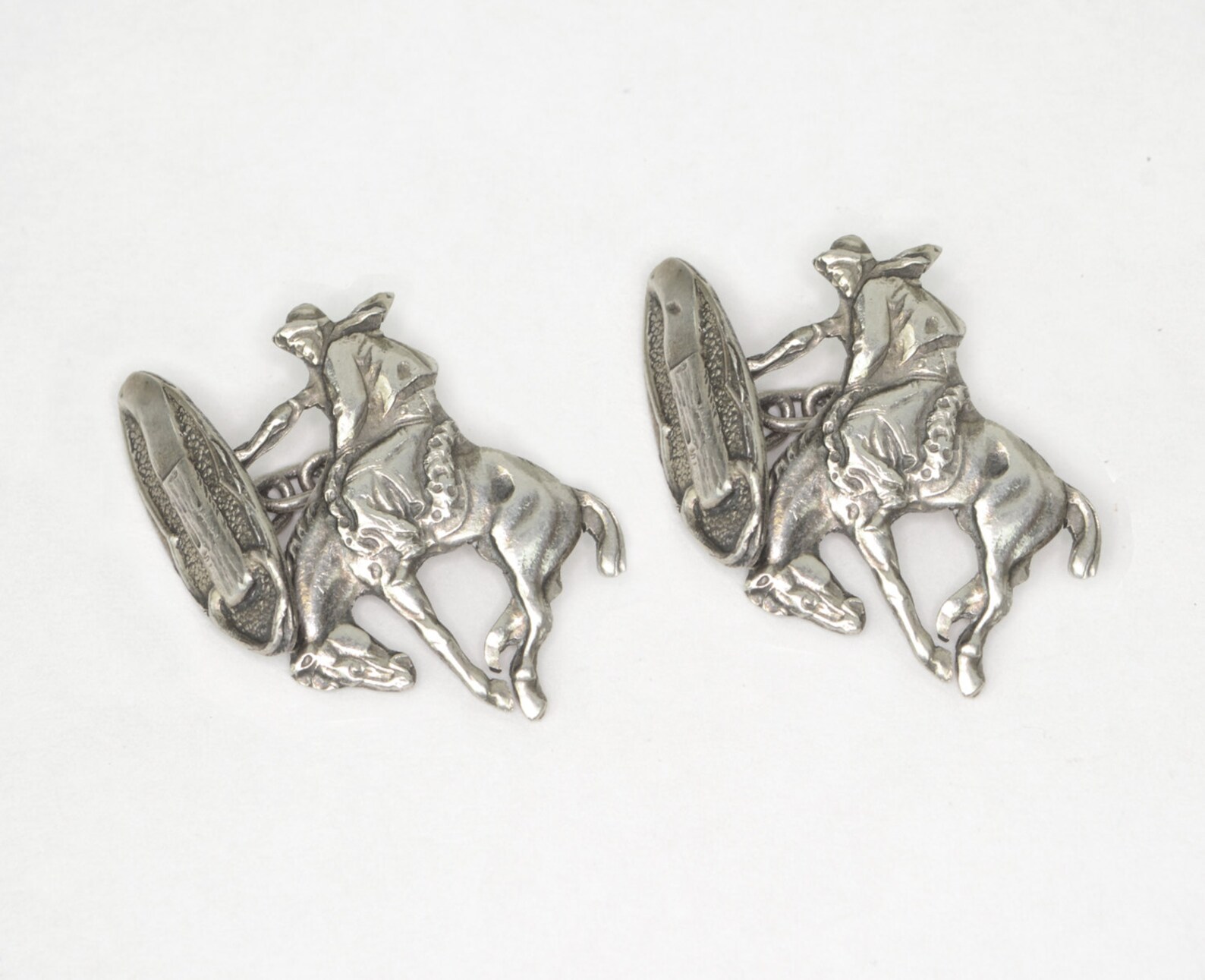 Vintage Cuff Links - Vintage Sterling Silver Cowboy Cuff Links - Etsy
