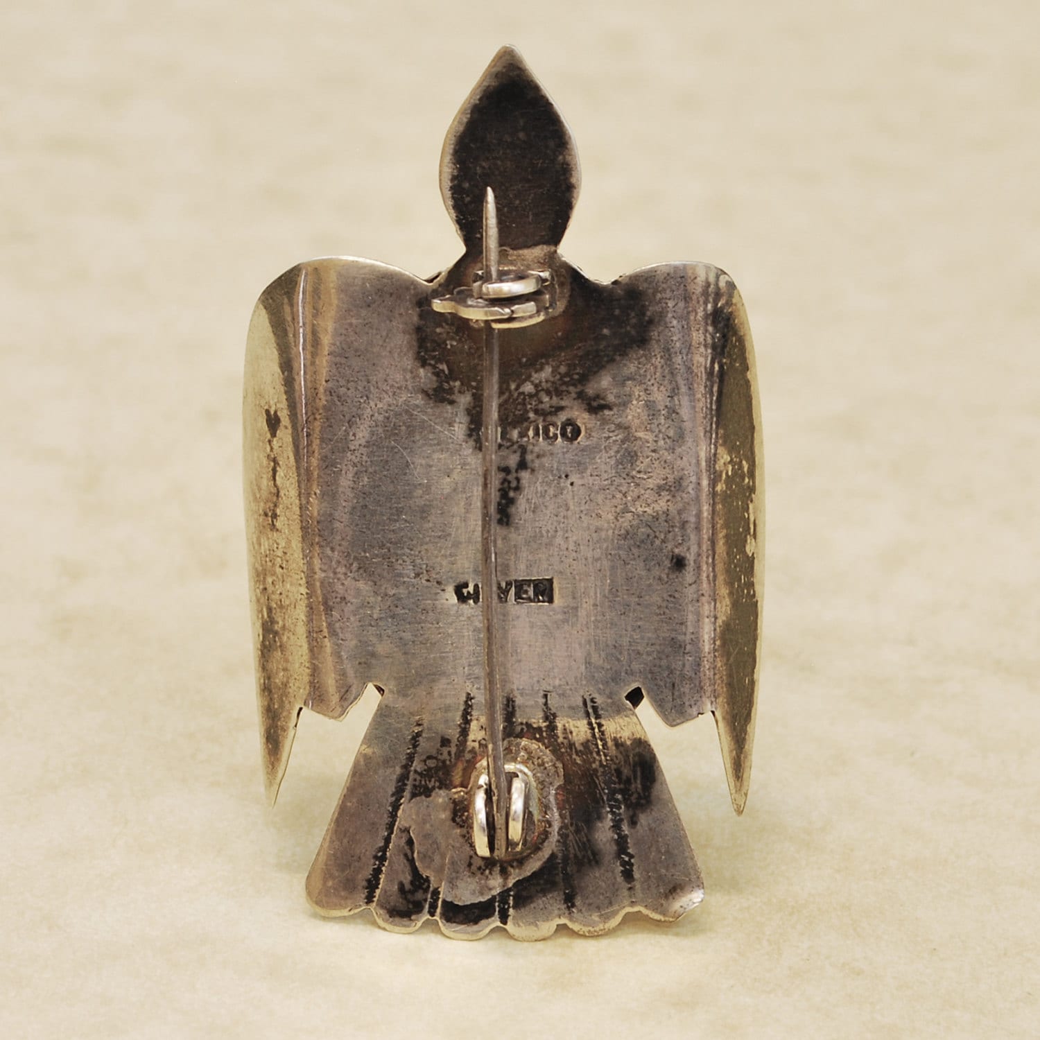 Vintage Pin Vintage Sterling Silver and Black Onyx Eagle Pin - Etsy