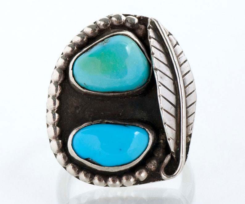 Native American Vintage Native American Sterling Silver Double ...