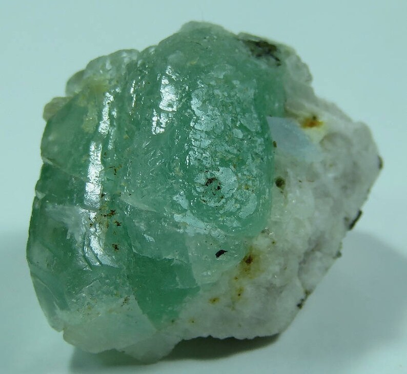 77 Carats Green Fluorite Crystal & Feldspar Mineral | Etsy