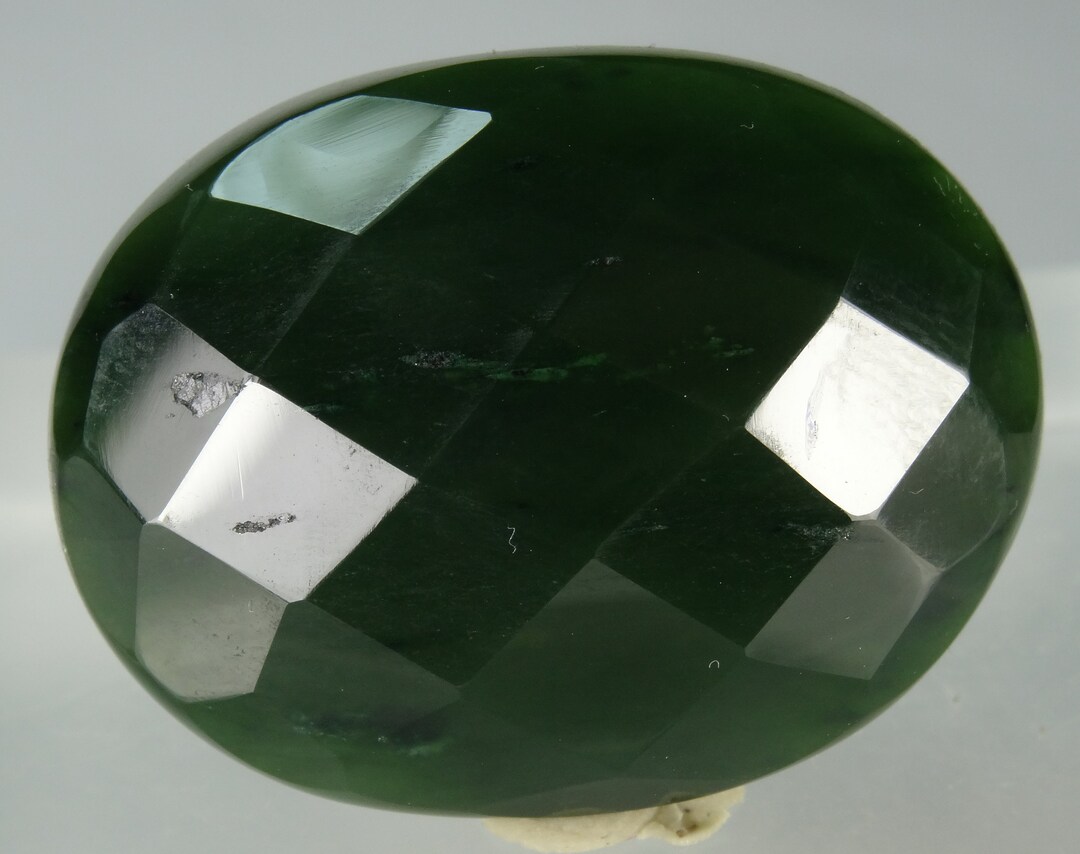 Natural Nephrite 50 Carats Rose Cut Green Nephrite Stone From - Etsy