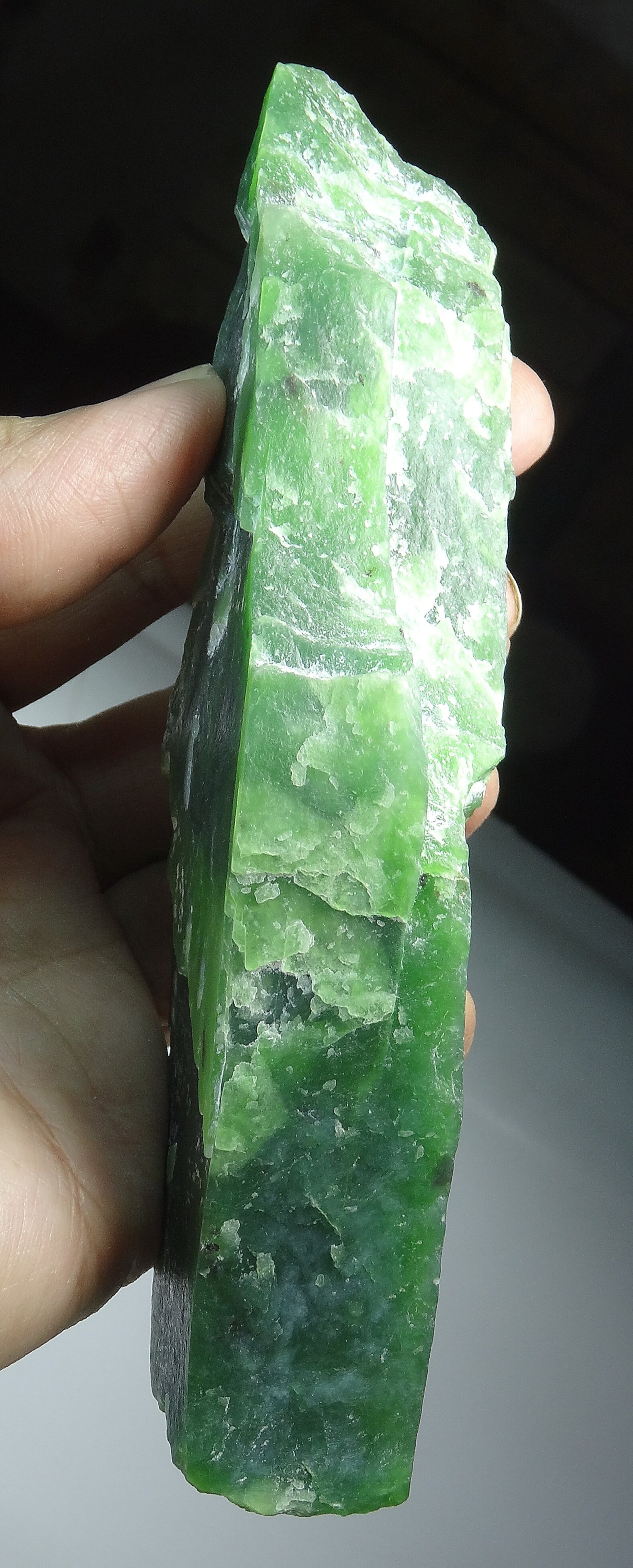 1755 Carats Rough Green Nephrite Crystal from Afghanistan | Etsy