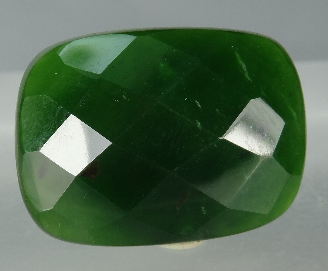 Natural Nephrite 26 Carats Rose Cut Green Nephrite Stone From - Etsy